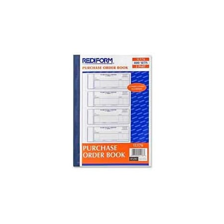 Rediform Rediform Purchase Order Book, 2-Part, Carbonless, 2-3/4 x 7, 400 Sets/Book 1L176 | Zoro
